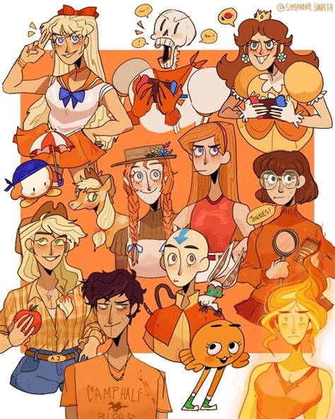 Sydney Collings On Instagram 🍊orange Characters 🍊 Heres Pt 3 Of My Color Series Featuring