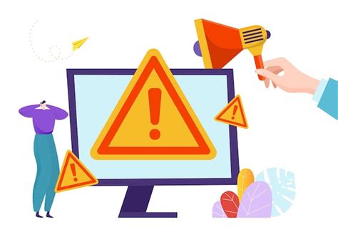 Premium Vector Modern Digital Technology System Work Error Tiny