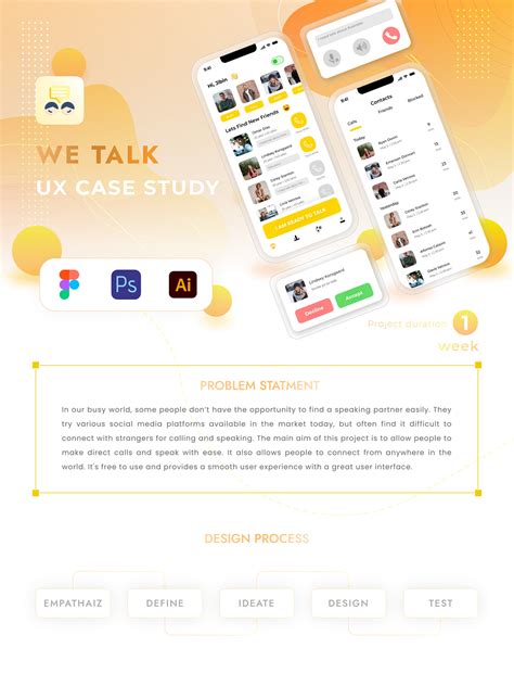 WE TALK UI UX CASE STUDY On Behance