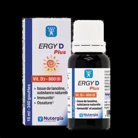 Ergy D Plus Vitamine D Nutergia