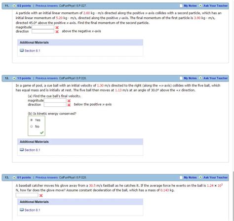 Solved A Particle With An Initial Linear Momentum Of Chegg