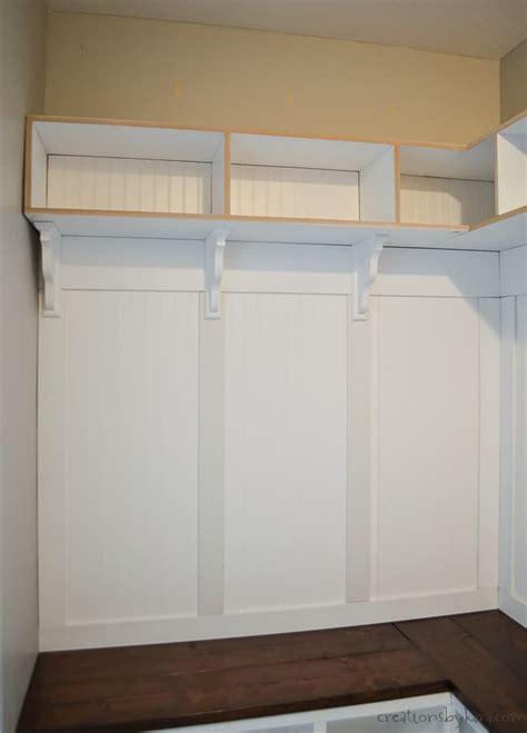Corner Mudroom Bench With Cubbies And Shelves Creations By Kara