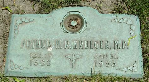 Dr Arthur Henry Richard Krueger 1883 1953 Mémorial Find A Grave