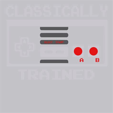Nes Classically Trained T Shirt Tees Controller Gaming Mens