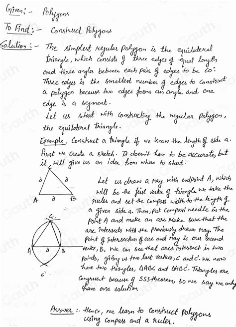 Solved Activity 4 How Do You Construct Polygons What Are The