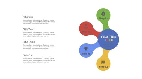 Colorful Slide With Four Options For Each Slide Google Slides Theme And Powerpoint Template