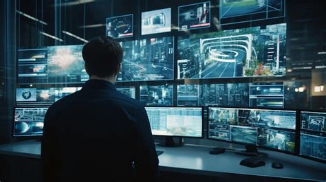 Premium Photo Guardians Of Digital Security Professionals Monitoring