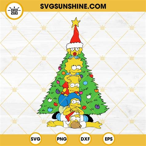 Elf Lisa Simpson Santa Hat Svg Lisa Simpson Christmas Svg