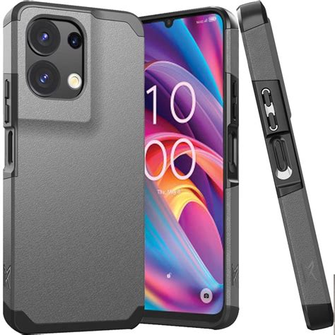 Tcl K32 5g Tough Hybrid Case Charcoal Grey