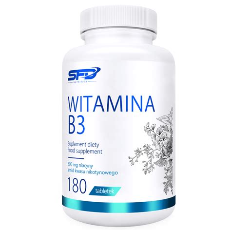 Witamina B3 Niacyna 180 Tabletek Sfd Nutrition • 29 Zł • Opinie