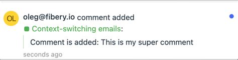 Done Get Notification About The Comment Api And Programming Fibery