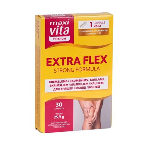Maxivita Food Supplement Extraflex For Joints 30 Capsules Elevita