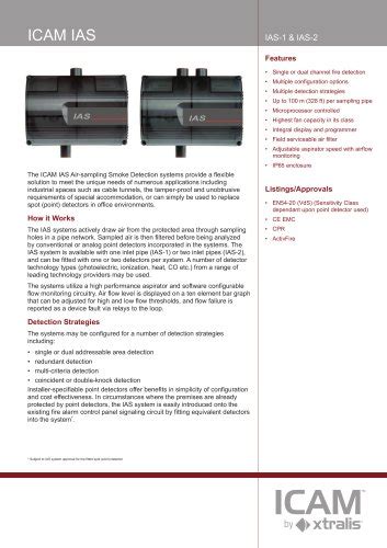 Icam Ift Xtralis Pdf Catalogs Technical Documentation Brochure