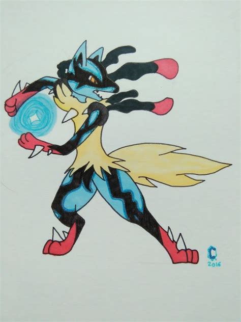 Mega Lucario By Queen Clam On Deviantart