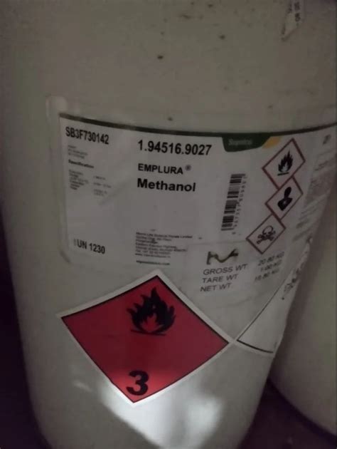 50 Litre Drum Methanol For Adhesives 98 At ₹ 1525kg In Yamuna Nagar