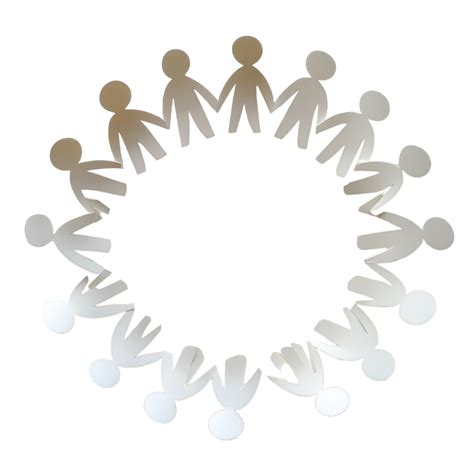 Paper Figures Holding Hands In A Circular Formation Symbolizing Unity And Togetherness Paper