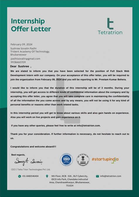 Sushree Sovalin Padhi On Linkedin Stepping Into The Real World With Some Experience As My