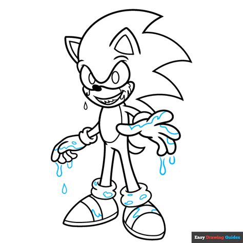 How To Draw Sonic Exe Really Easy Drawing Tutorial