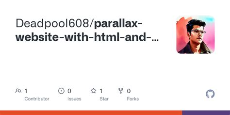 GitHub Deadpool Parallax Website With Html And CSS