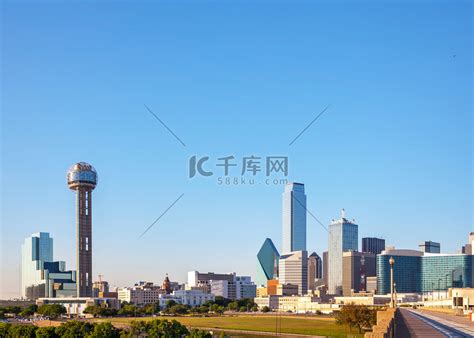达拉斯市中心概况高清摄影大图 千库网