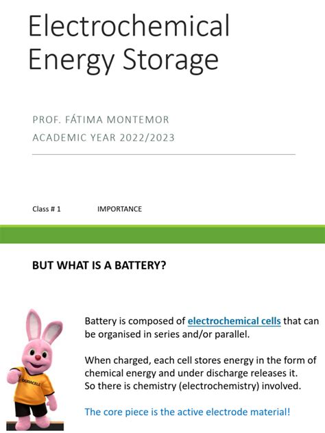 C1 Energystorage Batteries Part I 22 23 Pdf Electrochemistry Anode