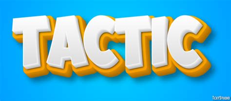 Tactic Text Effect And Logo Design Word