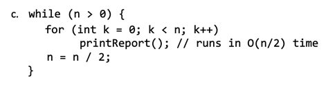 solved please provide running time functions order of