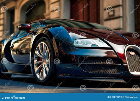 Bugatti Veyron On The Street Generative Ai Stock Image Image Of