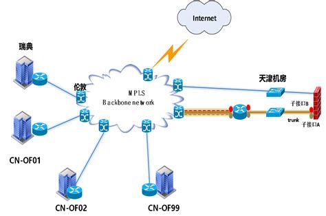 天津某新能源汽车mpls Vpn和ipsec Vpn双线组网方案 Vecloud