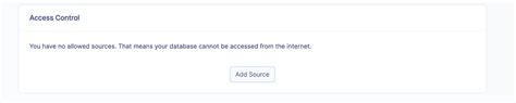 can t access database add source on database goes to white screen