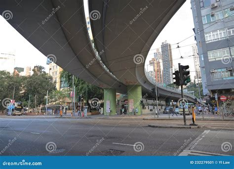 The Landscape Of The Gloucester Road Flyover Hong Kong 14 Oct 2021 Editorial Photo Image Of