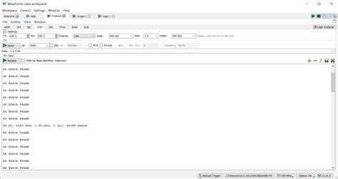 using protocol analyzer and logic analyzer feature of the analog