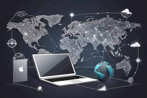 Networks Business Connections Technology Template Abstract Cloud