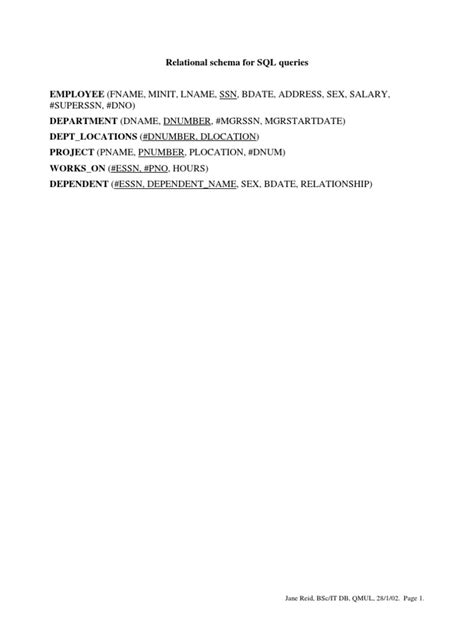 sql queries pdf relational model data management software