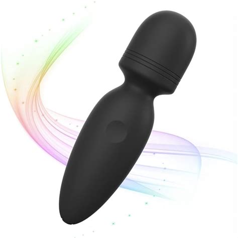 Mini Wand Massager Silicone Vibrator Adult Sex Toy Rechargeable Portable Powerful Massager