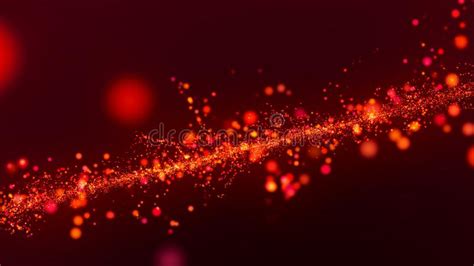 Futuristic Wave With Dots Big Data Concept 3d Rendering Abstract Technology Background Stock