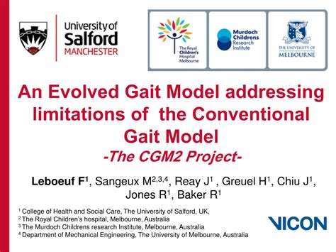 PDF An Evolved Gait Model Addressing Limitations Of The Conventional Gait Model The CGM Project