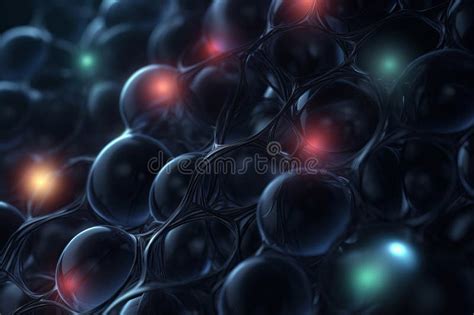 Dark Globular Substance As Scientific Background Stock Illustration