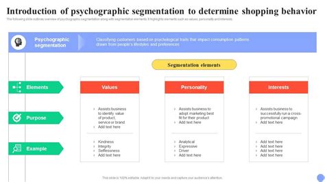 Guide For User Segmentation Introduction Of Psychographic Segmentation To Determine Mkt Ss V Ppt