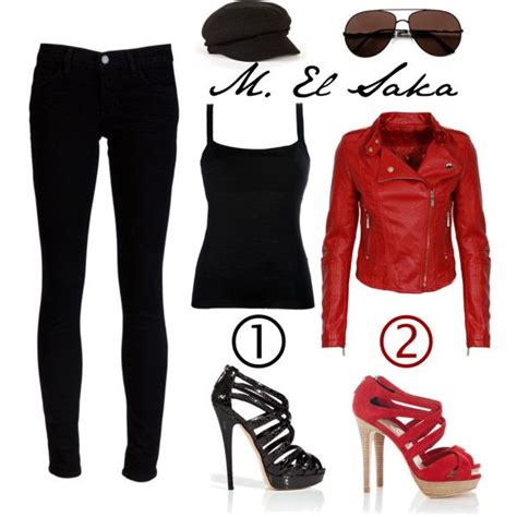 Black and red | Fashion, Denim fashion, Cute fashion