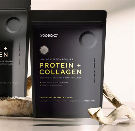 Protein Collagen Powder Smooth And Creamy Banana Organic Plant