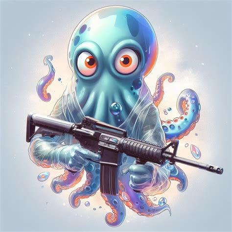 download ai generated octopus weapon royalty free stock illustration