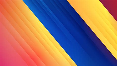 그라데이션 라인 블루 옐로우 컬러풀 추상 기하학적 디자인 배경 0명에 대한 스톡 벡터 아트 및 기타 이미지 0명 개념 개념과 주제 Istock