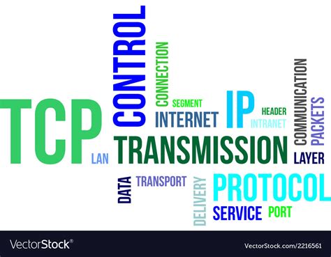 Word Cloud Tcp Royalty Free Vector Image Vectorstock