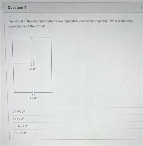 Solved The Circuit In The Diagram Contains Two Capacitors