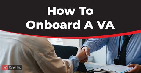 How To Onboard A Virtual Assistant W5 Coaching