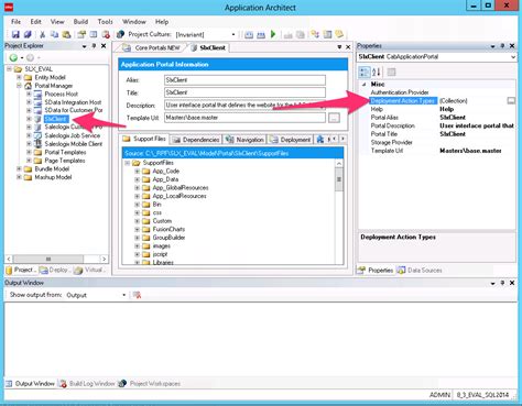 Creating Custom Deployment Actions For Portals In Application Architect For Infor CRM Customer FX
