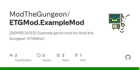 github modthegungeon etgmod examplemod [deprecated] example game mod