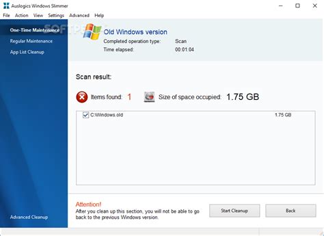 Auslogics Windows Slimmer Download Free 5011 Softpedia