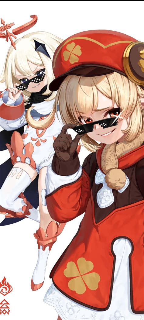 Paimon X Klee Genshin Impact Hoyolab